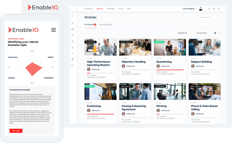Digital Sales Enablement Platform - EnableIQ